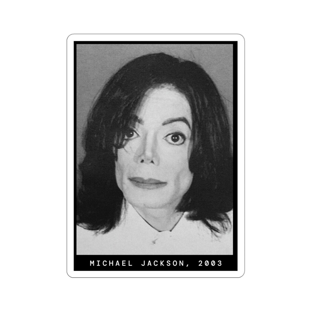 Michael Jackson 2003 Mugshot Sticker - Etsy