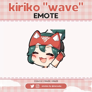 Overwatch Kiriko WAVE Emote / OW / Twitch / Discord / Youtube ...