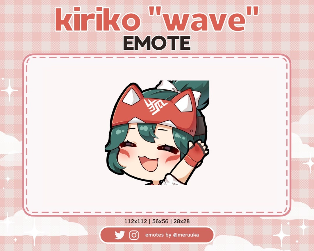 Overwatch Kiriko WAVE Emote / OW / Twitch / Discord / Youtube ...