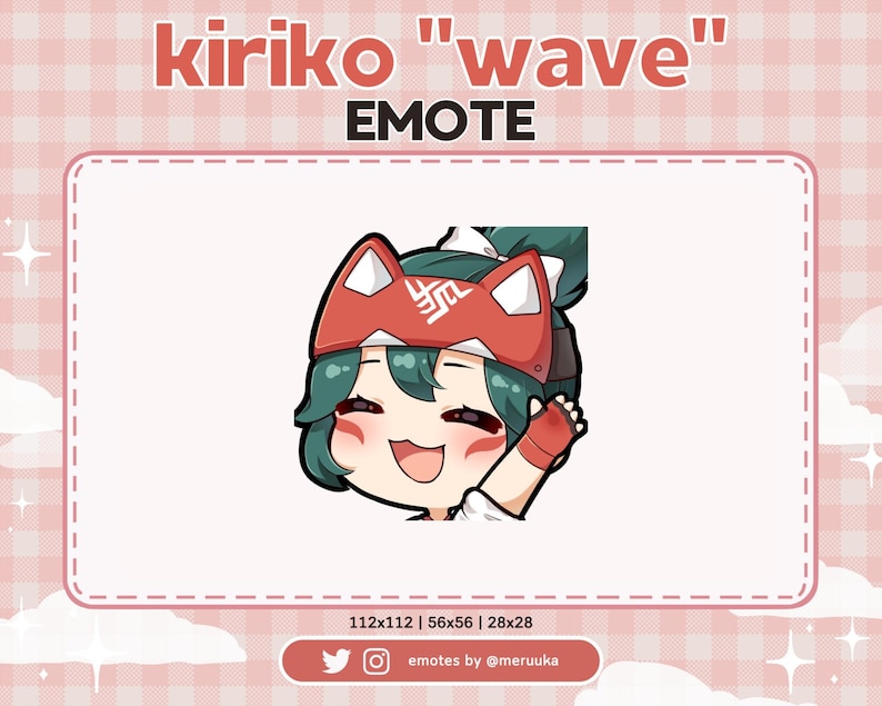 Overwatch Kiriko WAVE Emote / OW / Twitch / Discord / Youtube ...