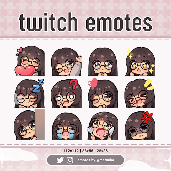 Twitch Emotes Girl Green Eyes - Etsy