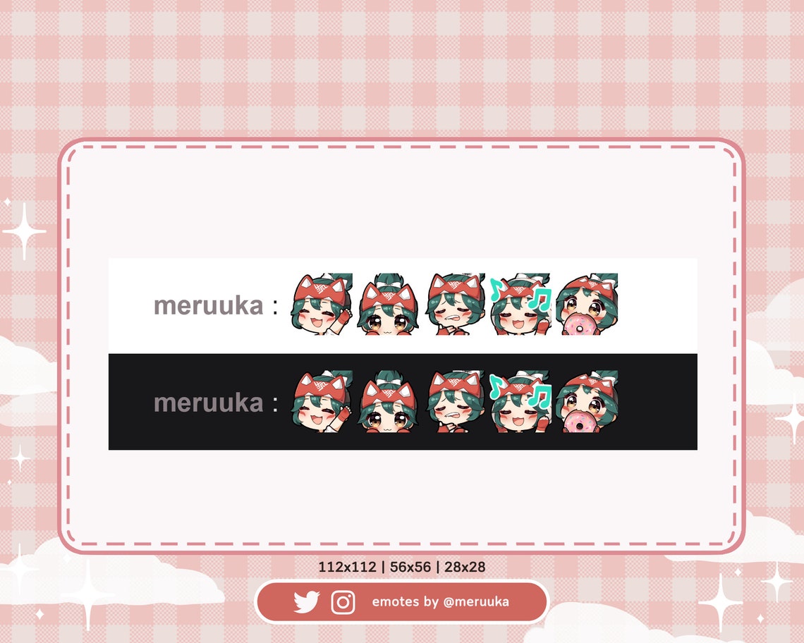 Overwatch Kiriko DONUT Emote / OW / Twitch / Discord / Youtube ...