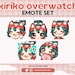 Overwatch Kiriko Emote Set / OW / Twitch / Discord / Youtube ...