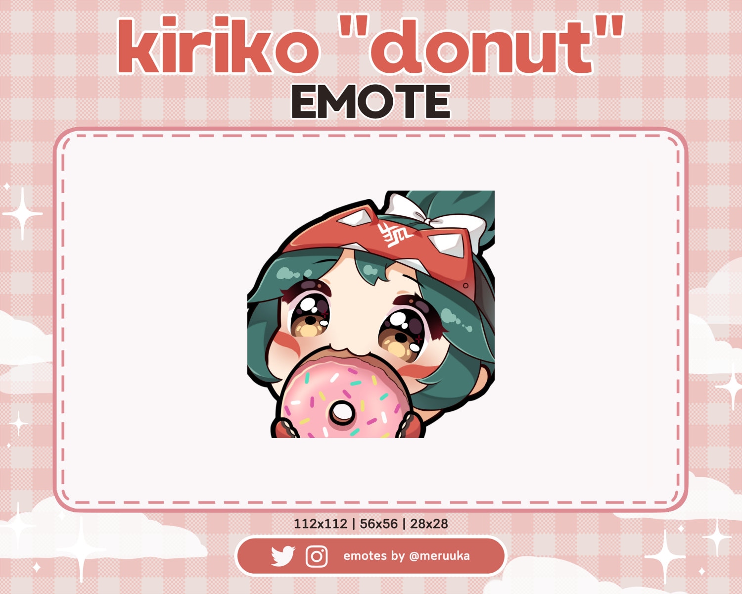 Overwatch Kiriko DONUT Emote / OW / Twitch / Discord / Youtube ...
