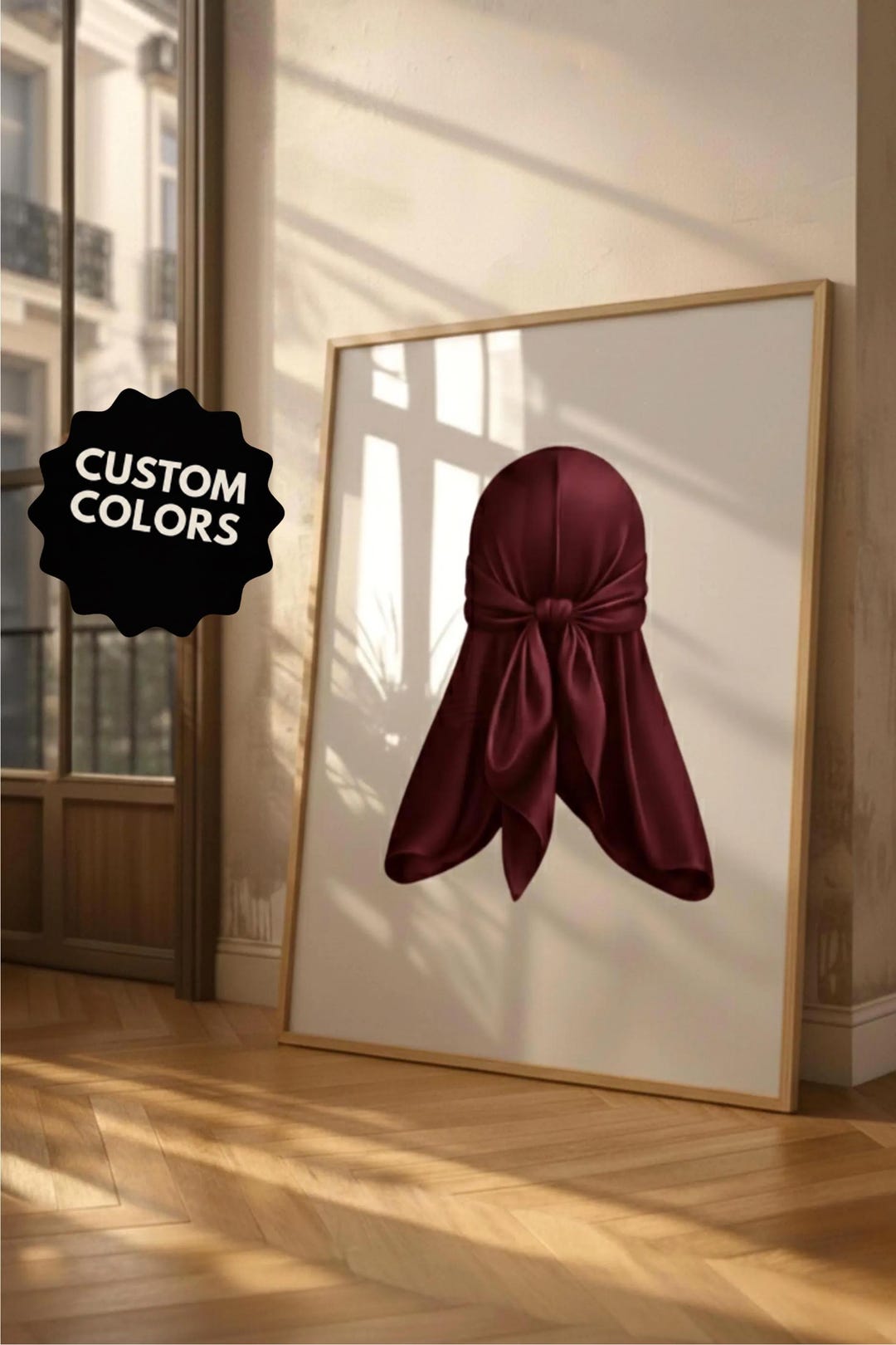 Custom Durag Art Print, Minimalist Home Decor, Personalized (digital ...