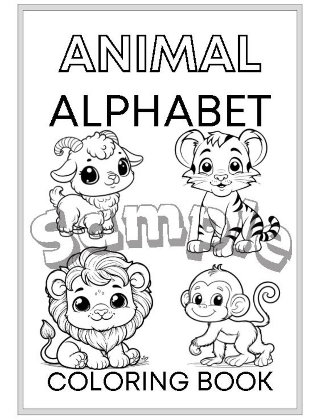 ABC Tracing and Coloring, Animal Alphabet Pages, Early Learning ...