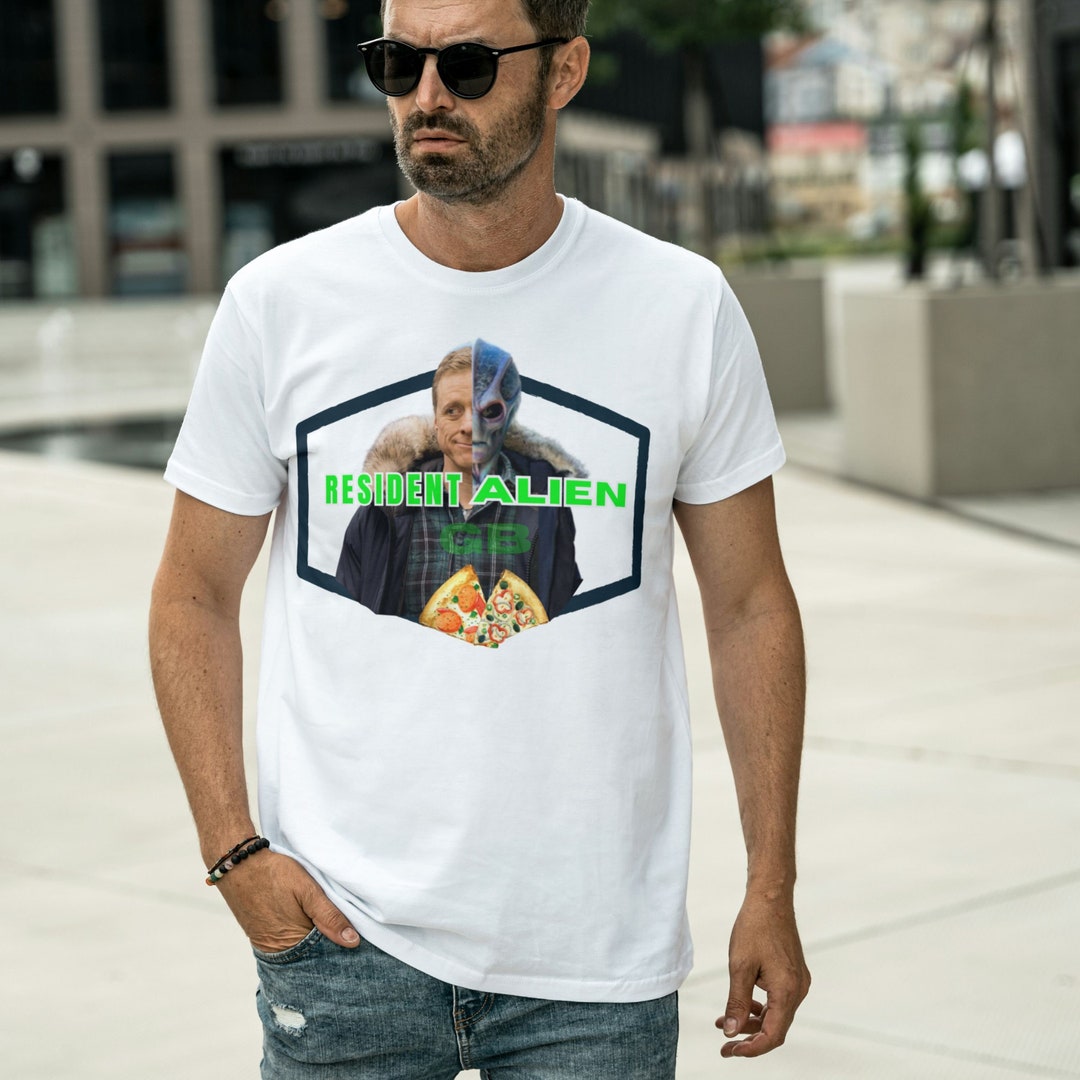 Resident Alien Tee Shirt, Resident Alien Pizza Tee Shirt, Unisex Gift ...