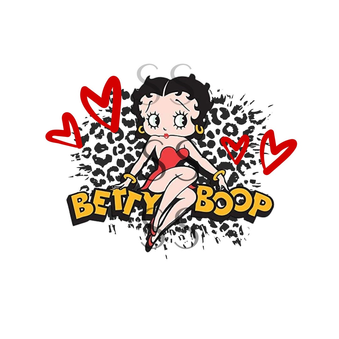 Betty Boop Leopard Hearts Sublimation Simple classyclassic - Etsy Canada