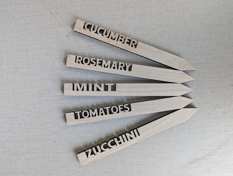 Rustic Wooden Garden Markers: Eco-friendly Plant Labels - Etsy