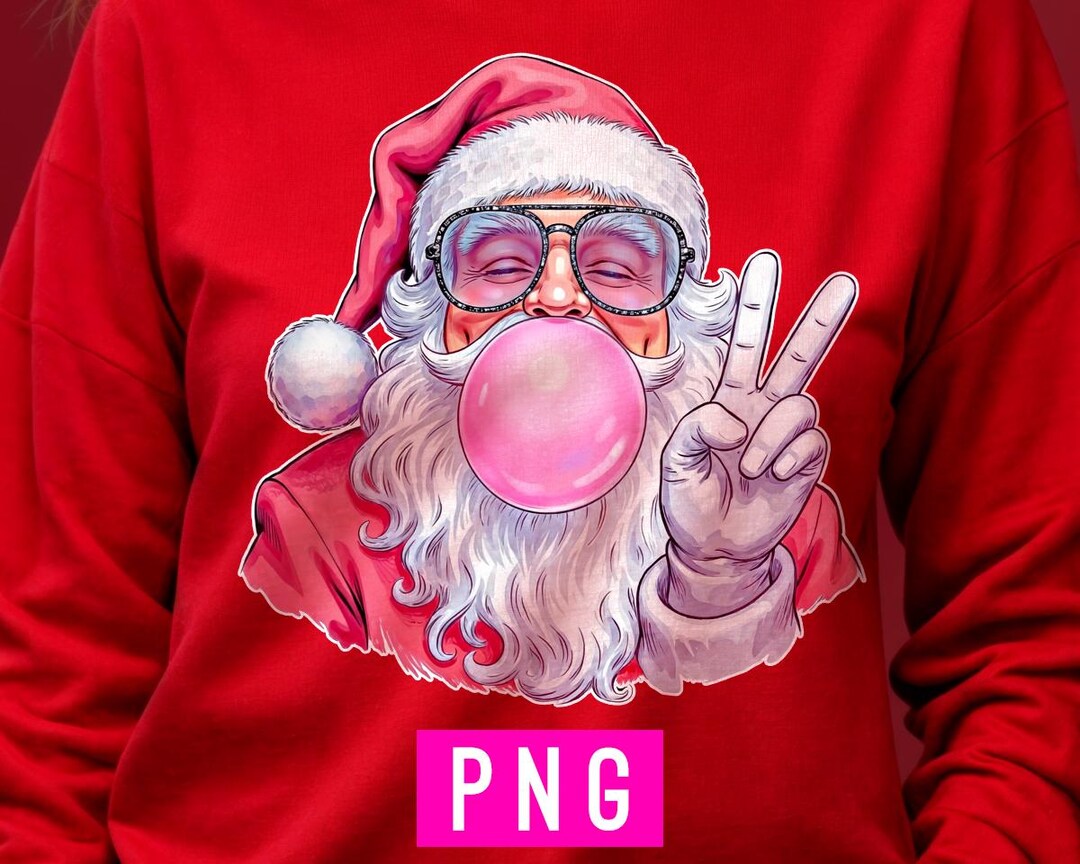 Santa Blowing Bubble PNG Artpush - Etsy
