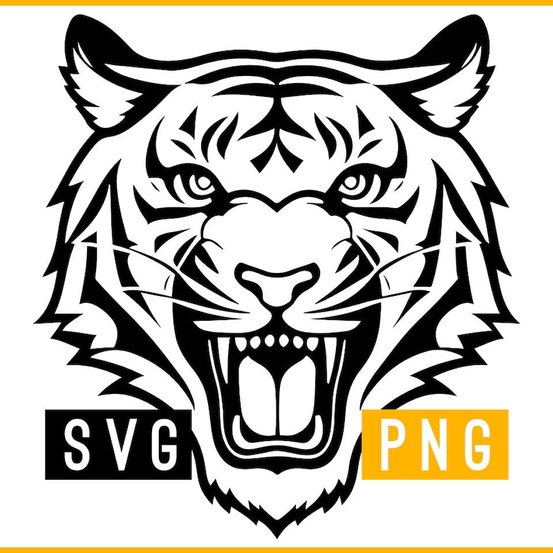 Tiger Svg - Etsy