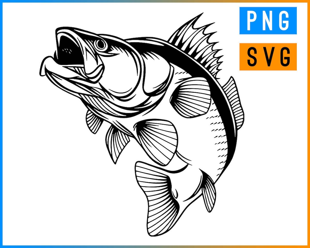 Walleye Fish SVG + PNG | Artpush - Etsy