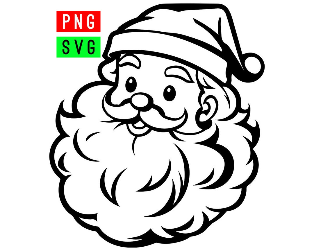 Santa Claus SVG + PNG | Artpush - Etsy