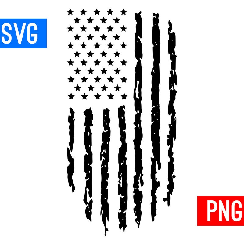 Tattered Flag Svg - Etsy