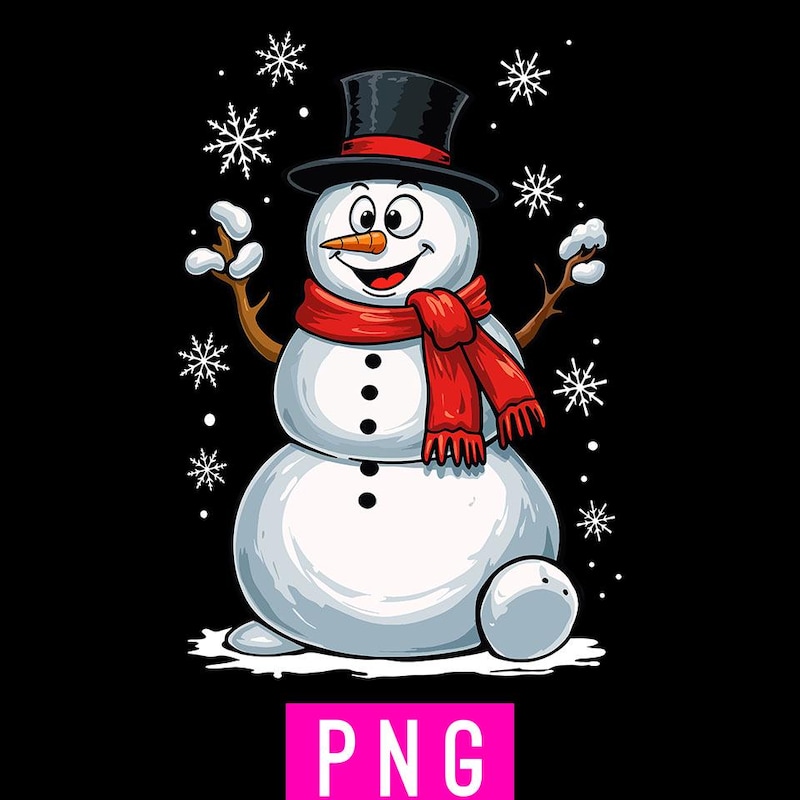 Funny Snowman Clipart - Etsy