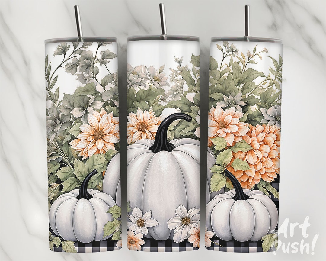 Pumpkin Wrap, 20oz Skinny Tumbler Wrap, Straight and Tapered Png's - Etsy