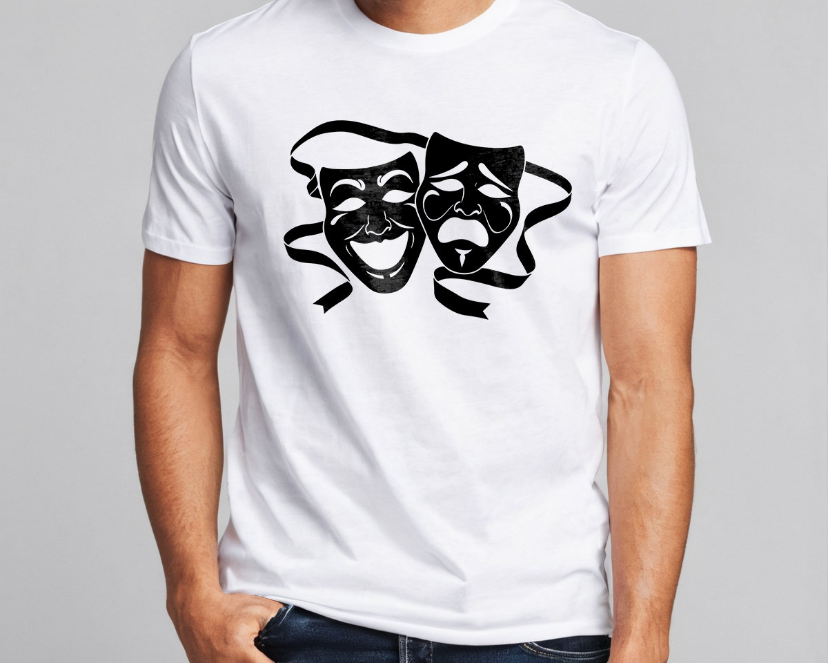 Laughing Crying Theater Face Mask SVG + PNG | Artpush - Etsy