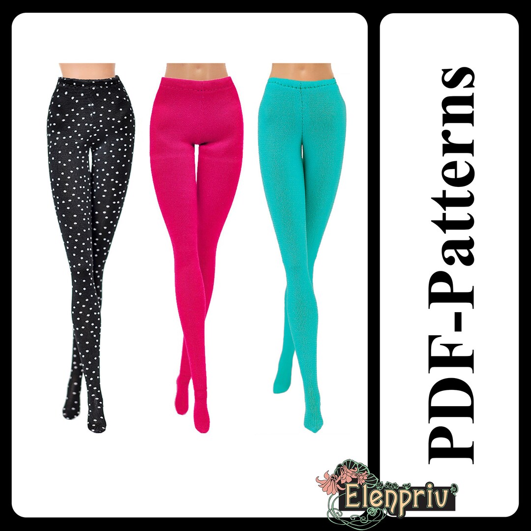PDF Pattern Tights 11 1/229 Cm 1/6 Scale Doll Clothes FR2, Poppy Parker ...