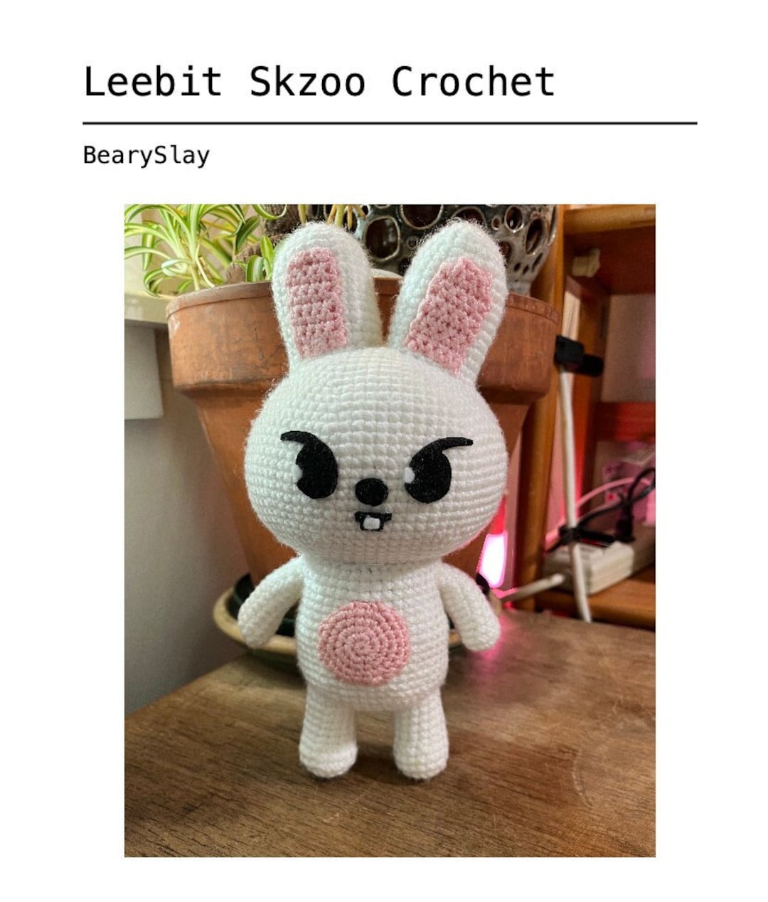 Leebit Skzoo Crochet Plush Pattern - Etsy