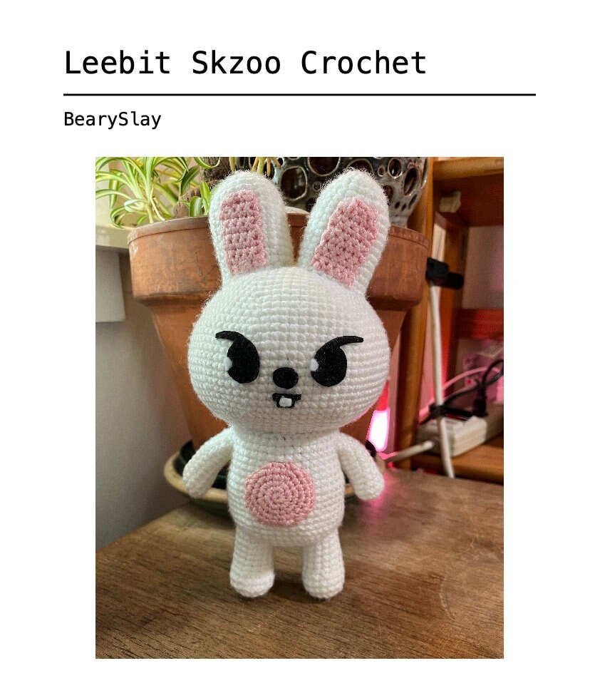 Leebit Skzoo Crochet Plush Pattern - Etsy