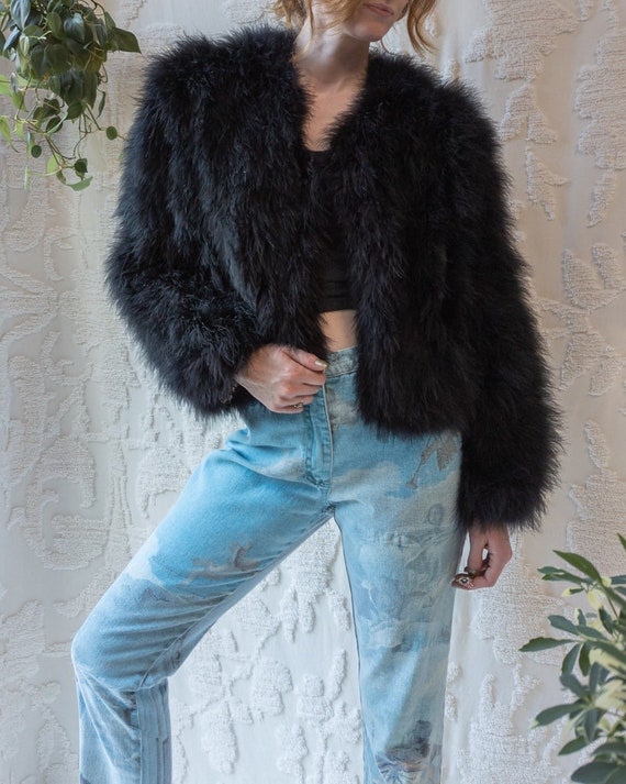 disco feather jacket 70s - Gem