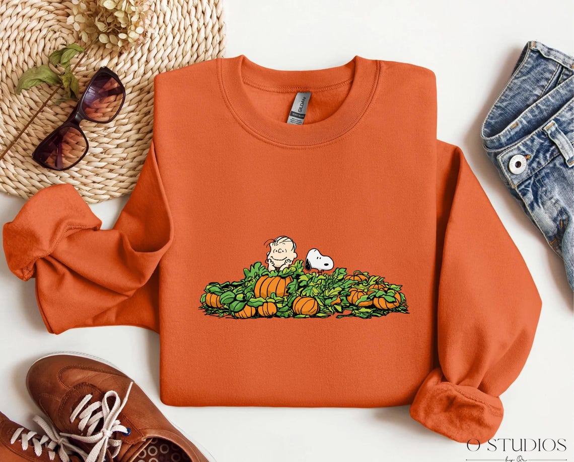 Fall Snoopy Sweatshirt, Charlie Brown Sweatshirt, Snoopy Shirt, Snoopy ...