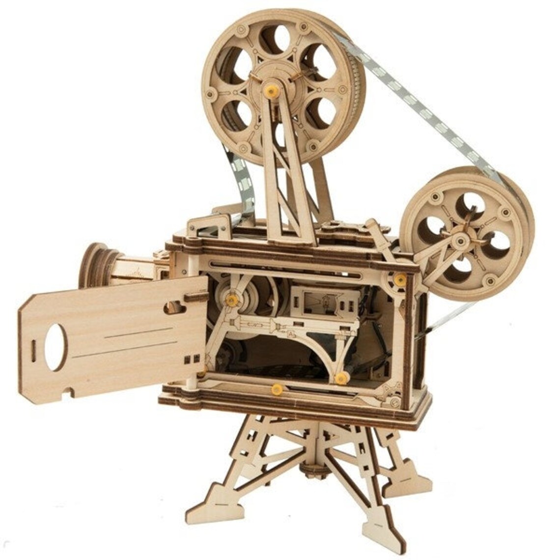 DIY 3D Hand Crank Film Projector Wooden Building Assembly Kit Toy - Etsy