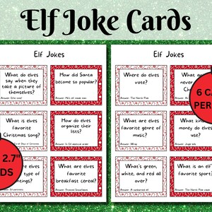 Printable Christmas Elf Jokes, Elf Notes, Elf Props, Elf Accessories ...