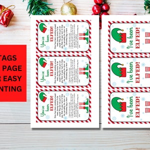 You've Been Elfed | Elf Printable | Elf Sign | Secret Santa Game ...