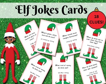Printable Christmas Elf Jokes, Elf Notes, Elf Props, Elf Accessories ...
