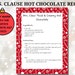 Letter From Mrs Claus, A4 Size, Sugar Cookie Recipe, Hot Chocolate ...