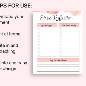 Printable Anxiety Journal Mental Health Workbook Self Care - Etsy