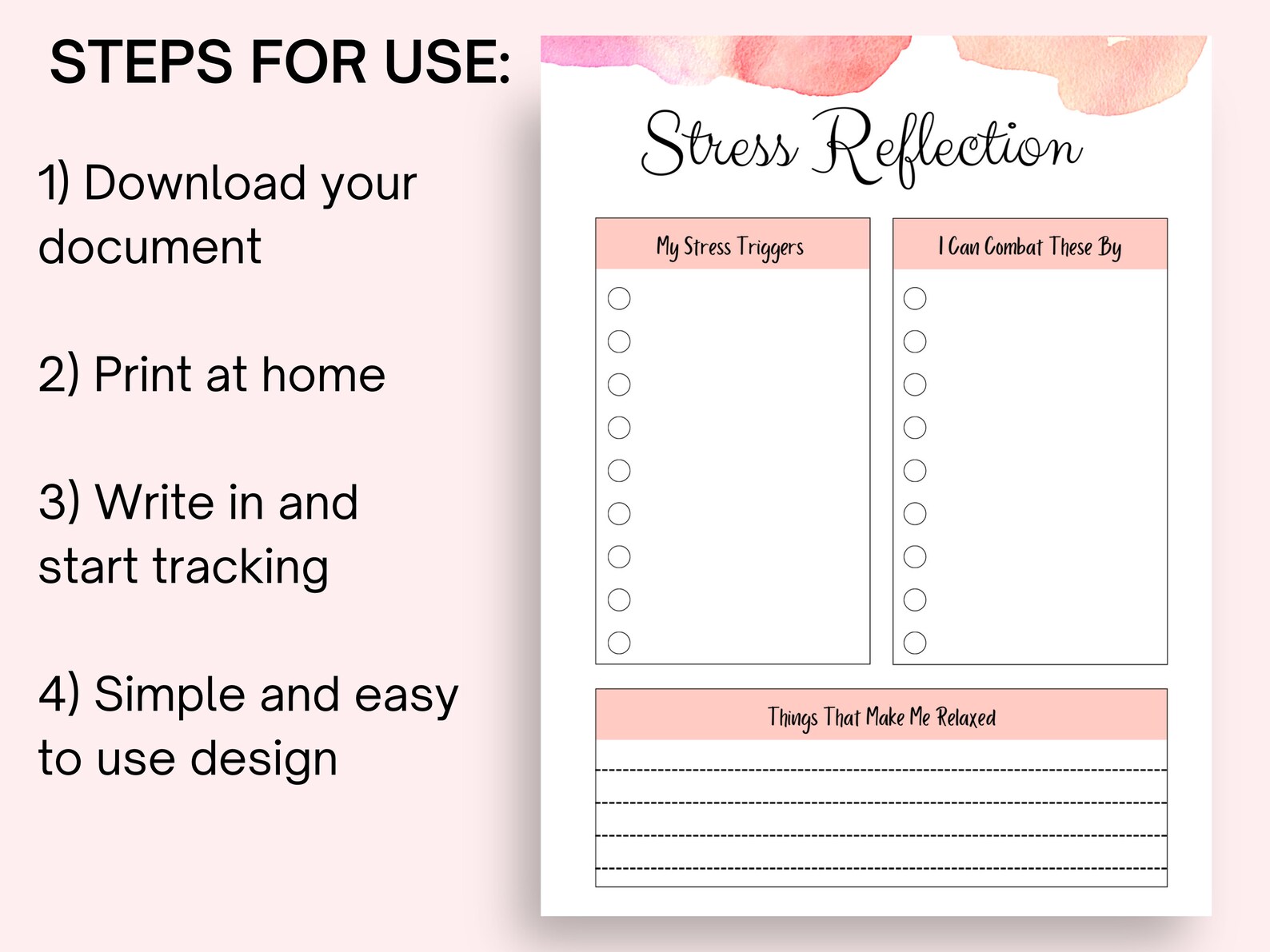 Printable Anxiety Journal, Mental Health, Self Care Journal, Anxiety ...