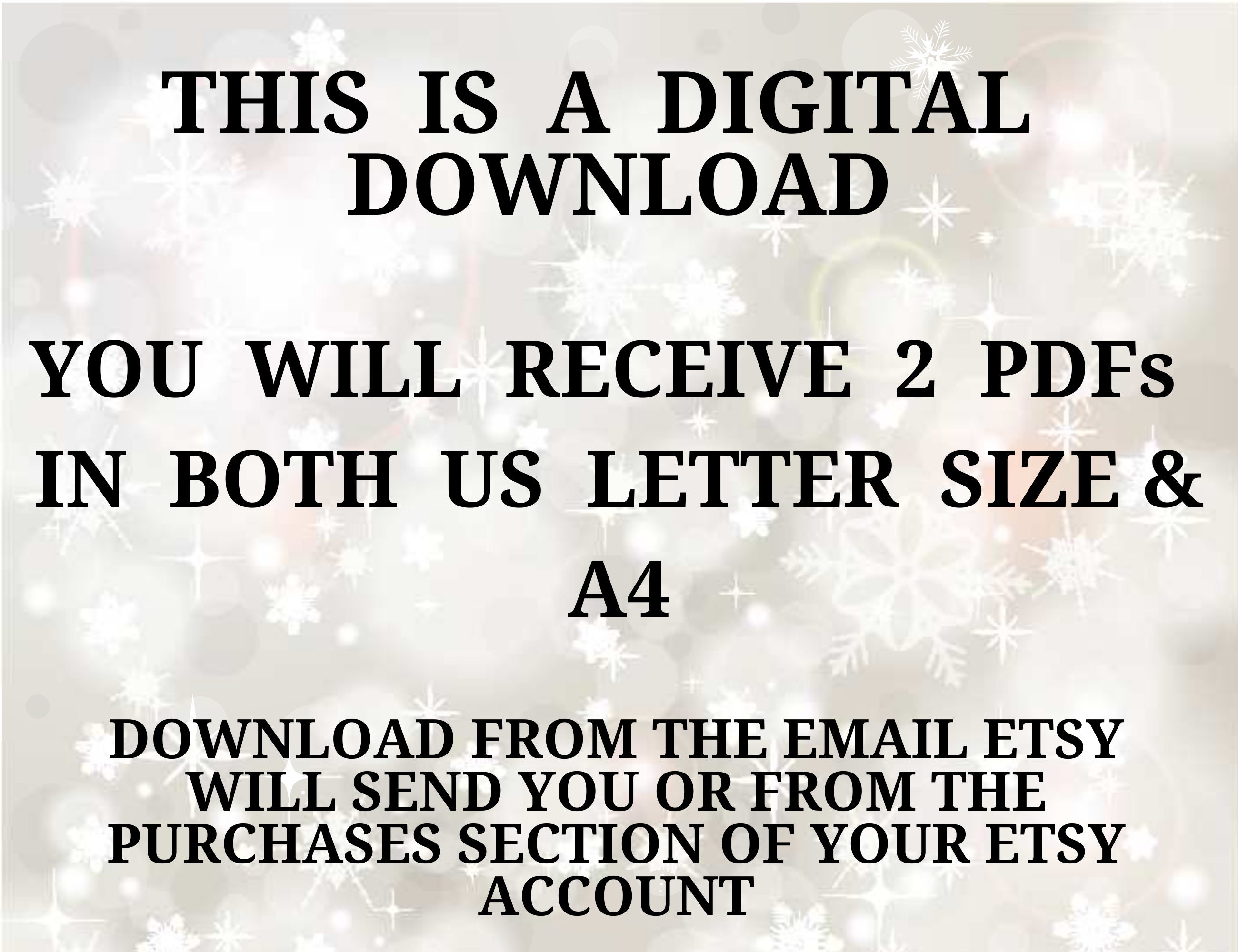 Letter to Santa| Christmas Letter| A4 Size| Dear Santa| North Pole Mail ...