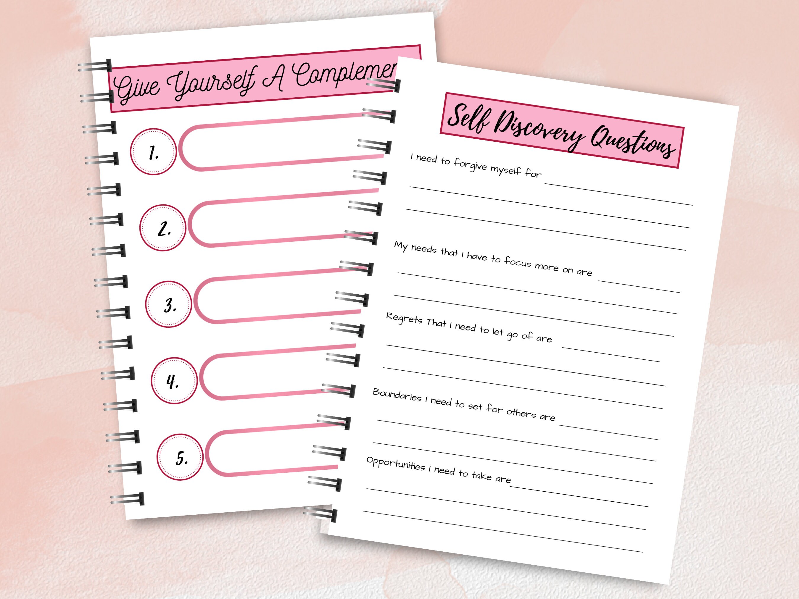Printable Self Confidence Journal, Self Love Workbook, Self Care ...