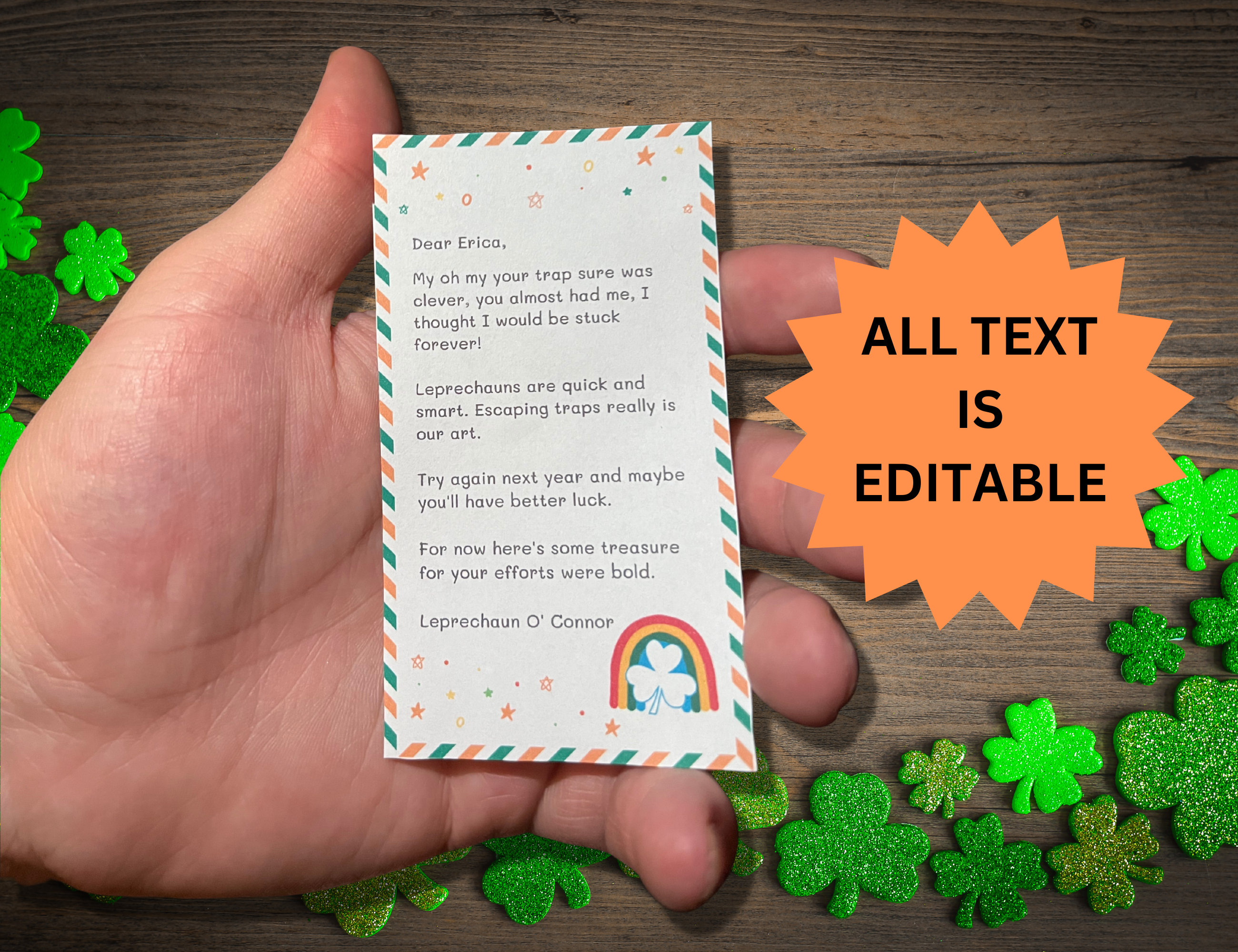 Editable Letter From Leprechaun, Leprechaun Trap, Leprechaun Bait ...