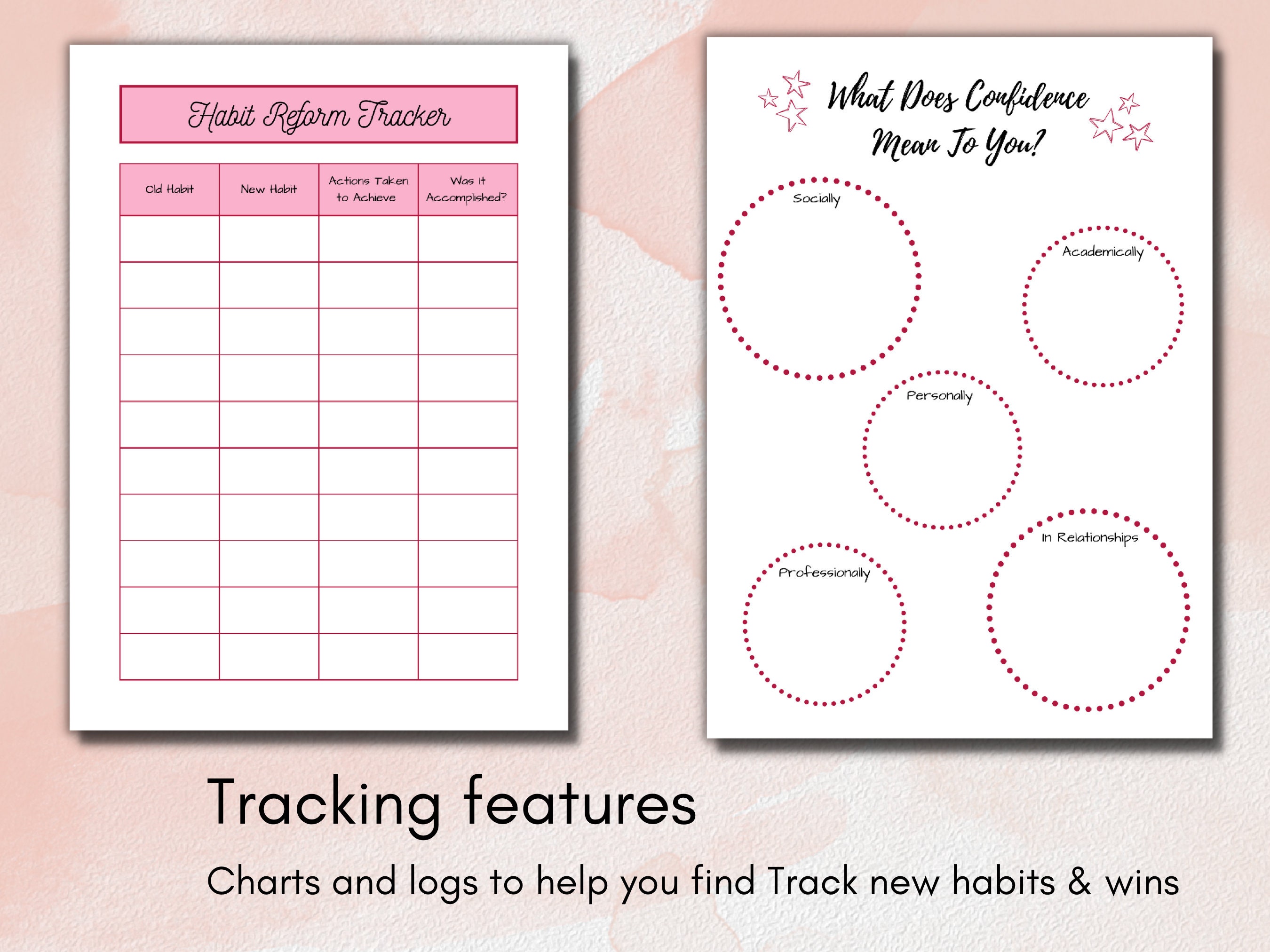 Printable Self Confidence Journal, Self Love Workbook, Self Care ...