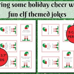 Printable Christmas Elf Jokes, Elf Notes, Elf Props, Elf Accessories ...