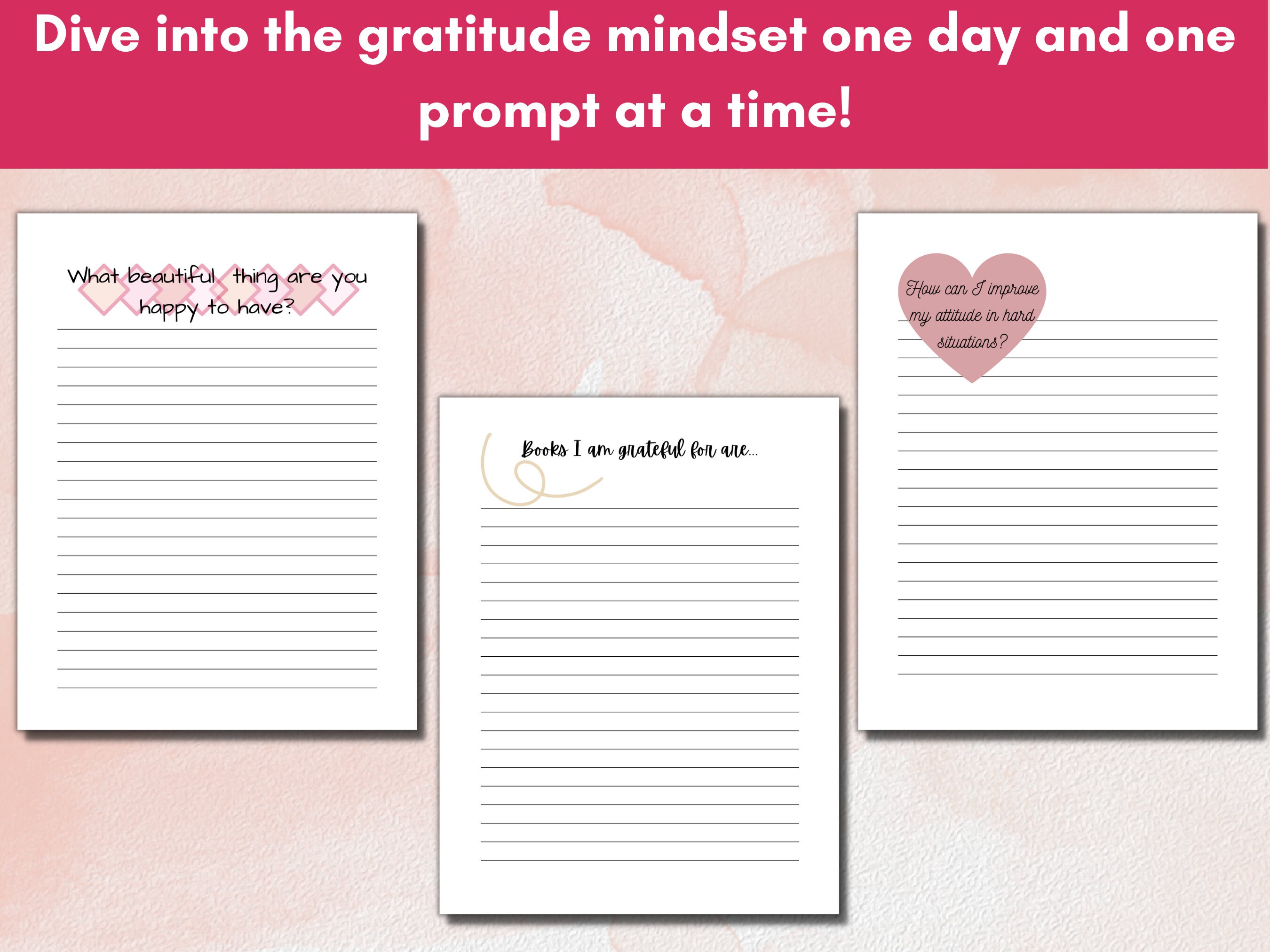Printable Gratitude Journal Self Care Journal Mental Health - Etsy