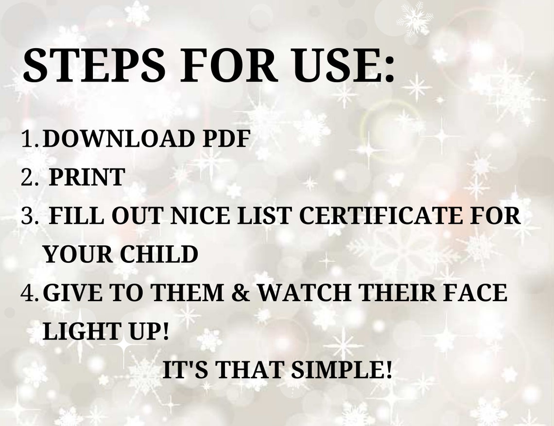 Letter From Mrs Claus, A4 Size, Sugar Cookie Recipe, Hot Chocolate ...