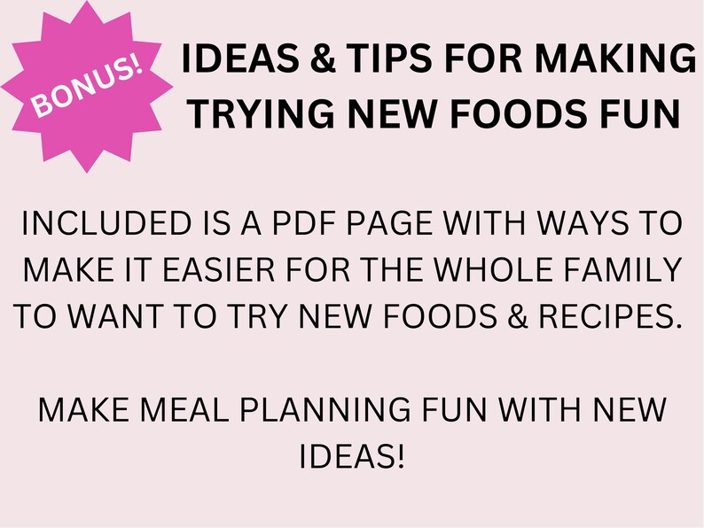 Rose Pink Meal Planner, Meal Prep, Meal Planning, Grocery List ...