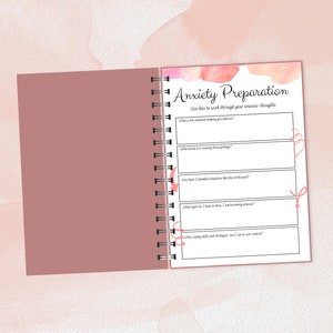 Printable Anxiety Journal Mental Health Workbook Self Care - Etsy