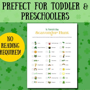 Indoor St Patricks Day Scavenger Hunt Game, Treasure Hunt Clues ...