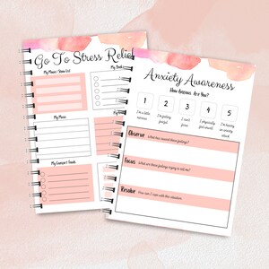 Printable Anxiety Journal Mental Health Workbook Self Care - Etsy