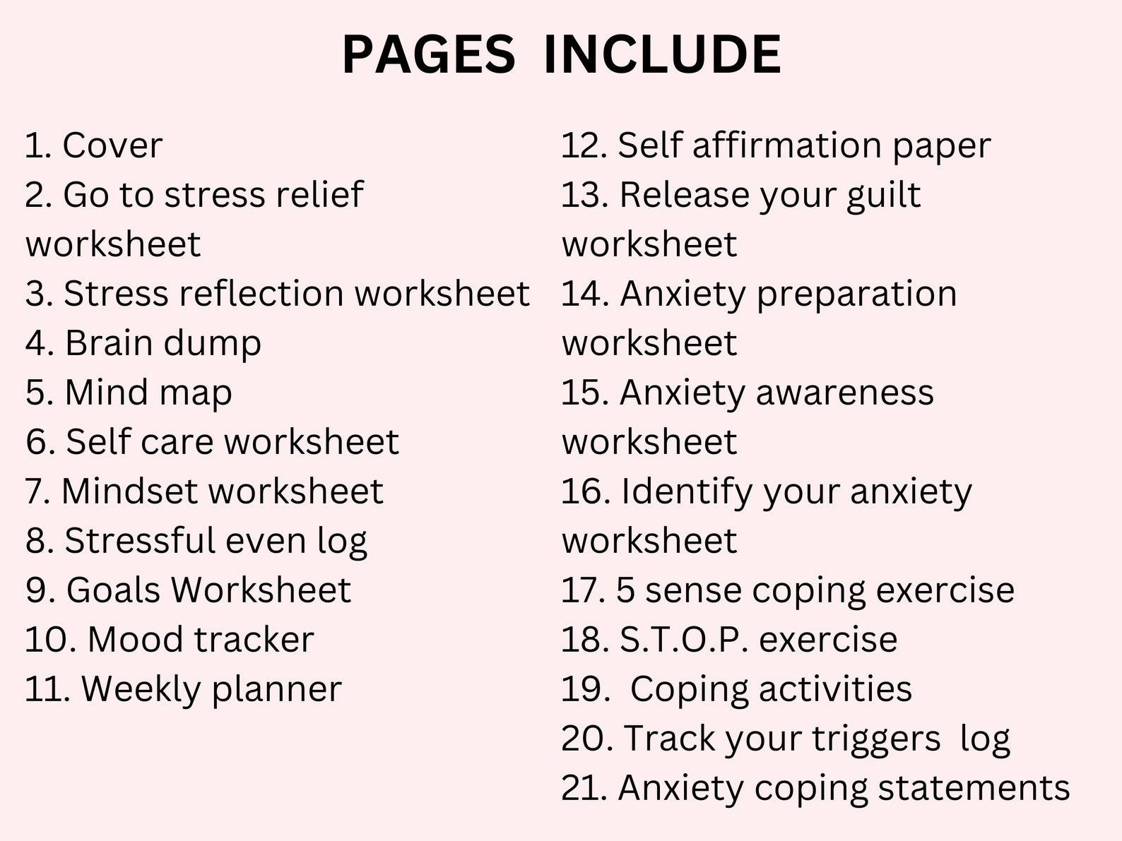 Printable Anxiety Journal, Mental Health, Self Care Journal, Anxiety ...