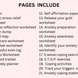 Printable Anxiety Journal, Mental Health, Self Care Journal, Anxiety ...