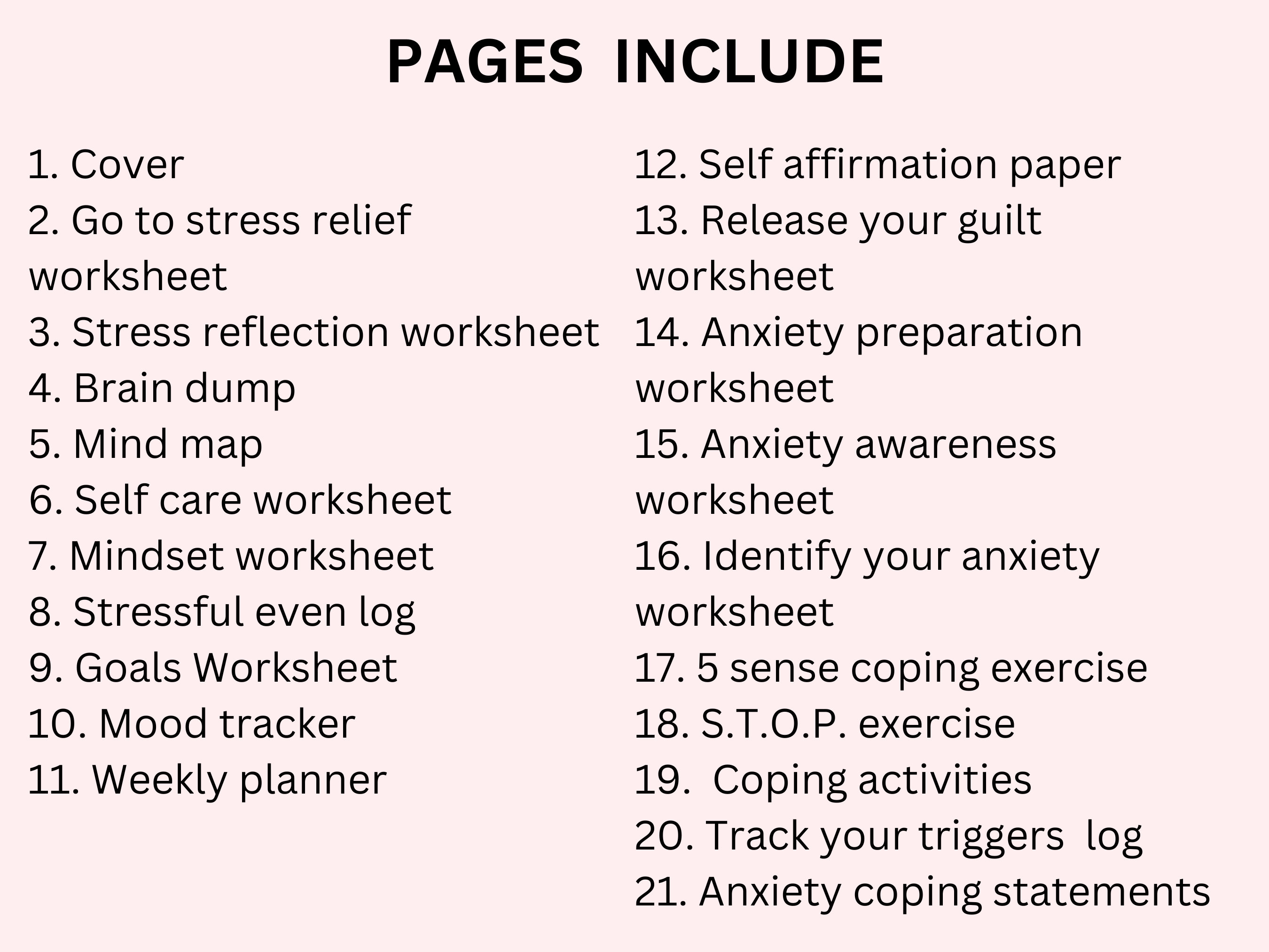 Printable Anxiety Journal, Mental Health, Self Care Journal, Anxiety ...