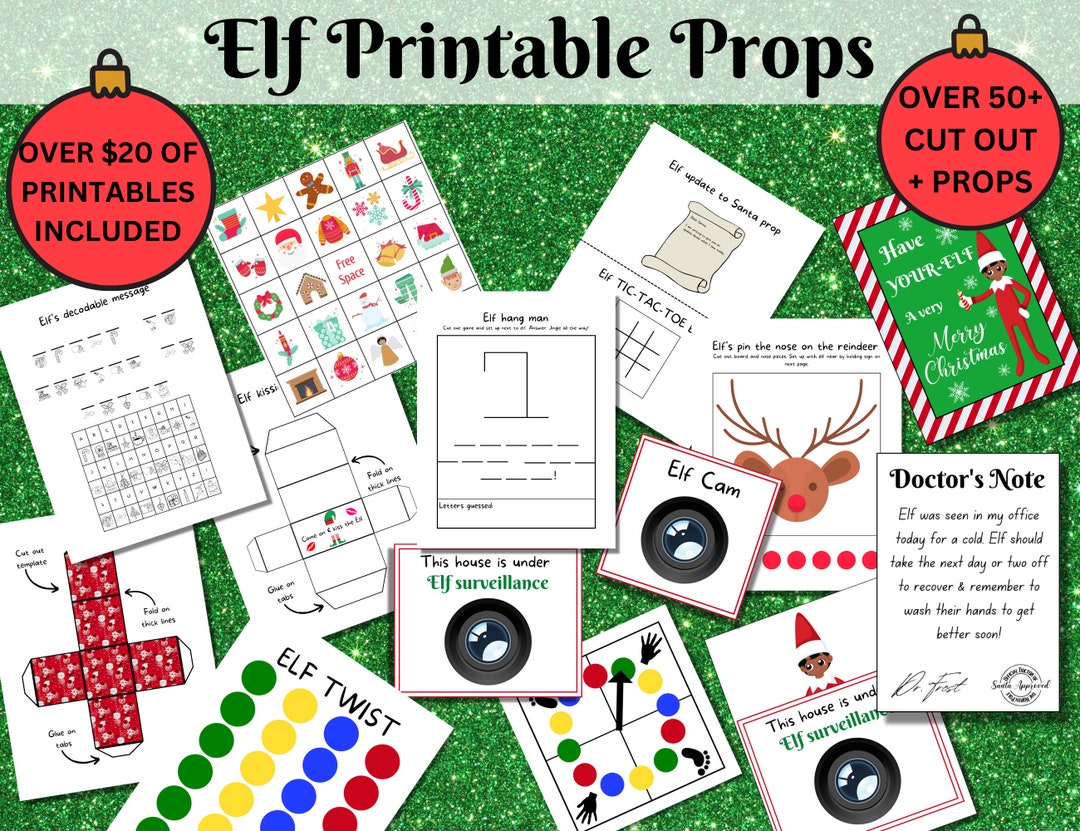 Printable Christmas Elf Kit, Elf Activity Kit, Easy Elf Ideas, Elf ...