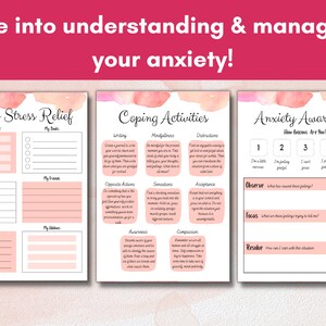 Printable Anxiety Journal, Mental Health, Self Care Journal, Anxiety ...