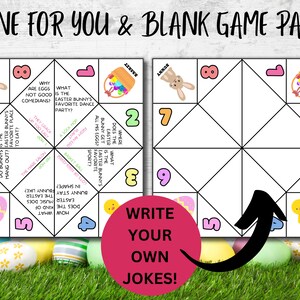 Easter Jokes, Cootie Catcher, Easter Riddles, Easter Game, Easter Games ...
